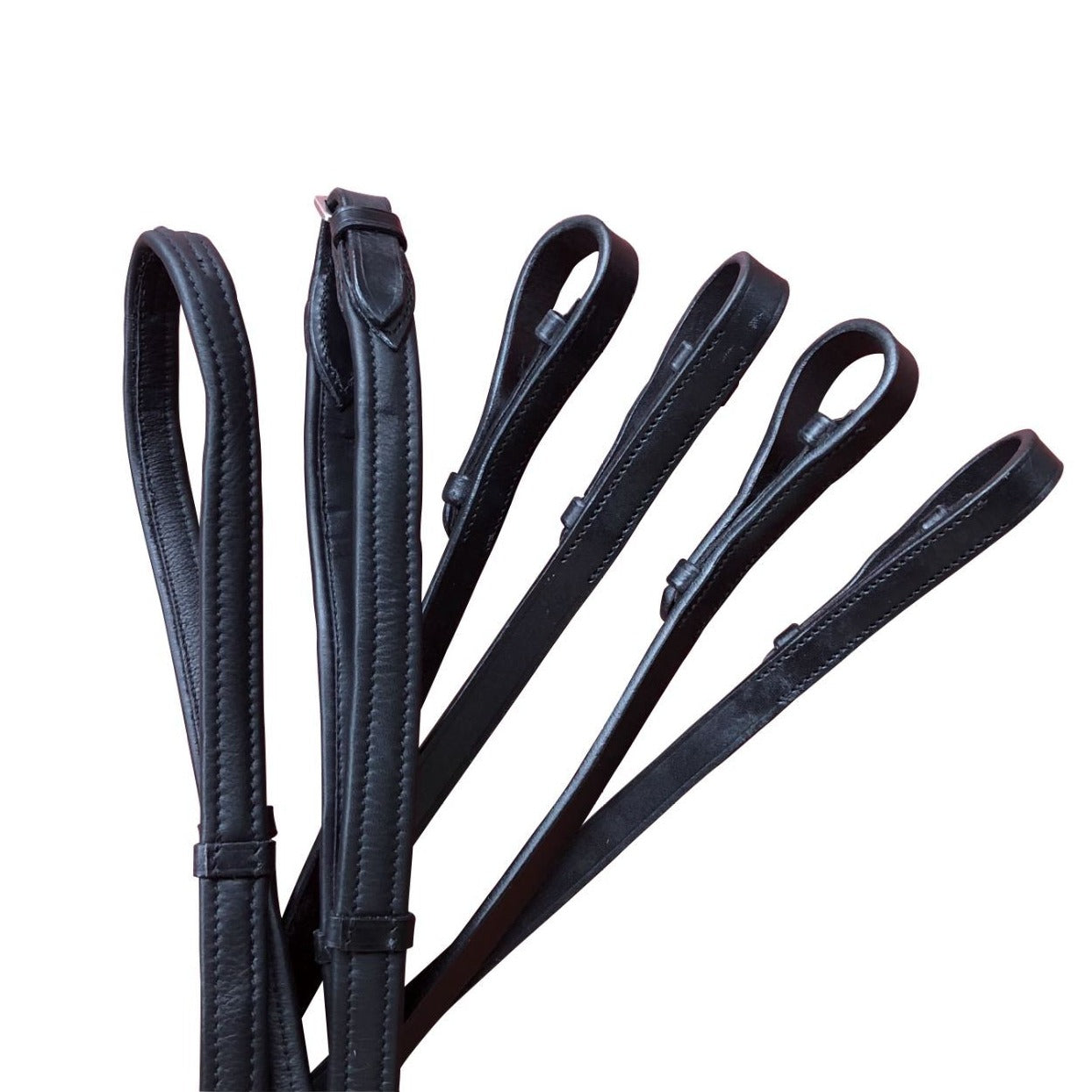 Double Bridle Reins Set - (Flat)